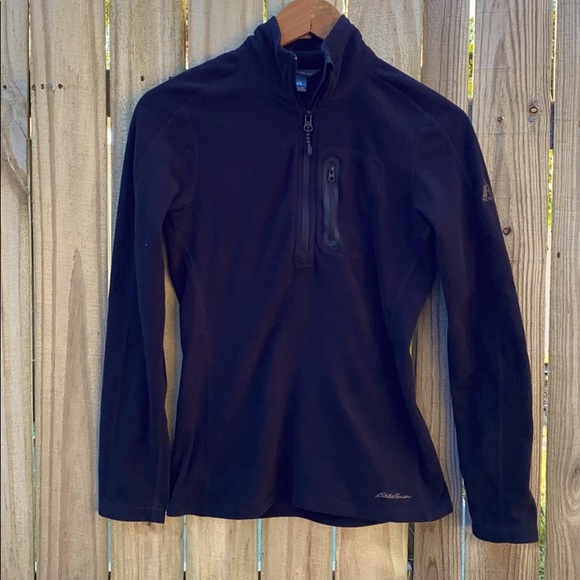 Eddie Bauer | Sweaters | Euc Eddie Bauer First Ascent Black Fleece ...